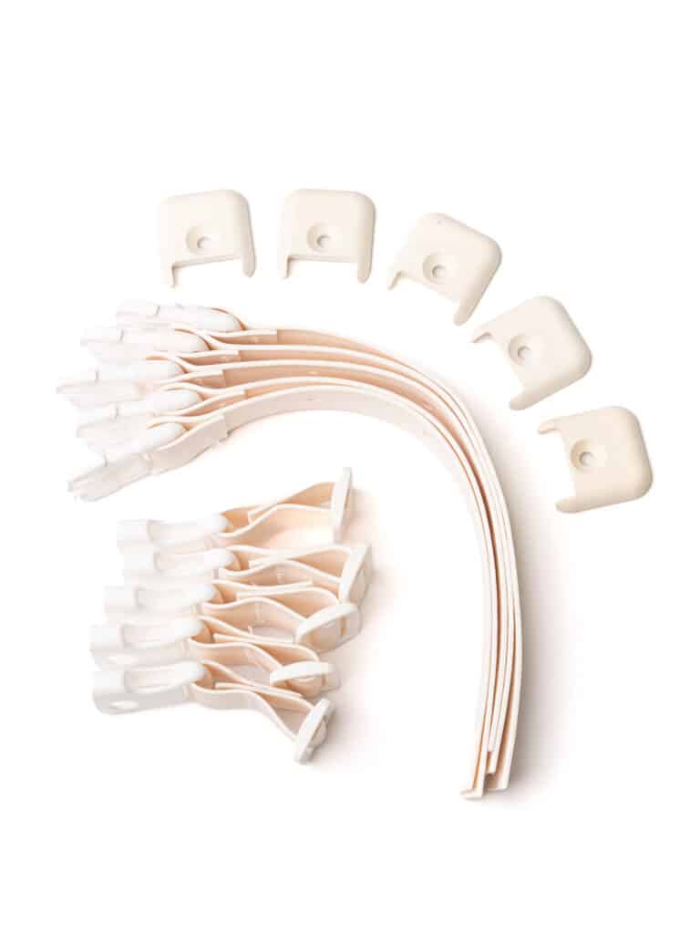 KIT CACHE SANGLE SÉCURITÉ CARTABLE X5 BLANC - Abrisud Shop